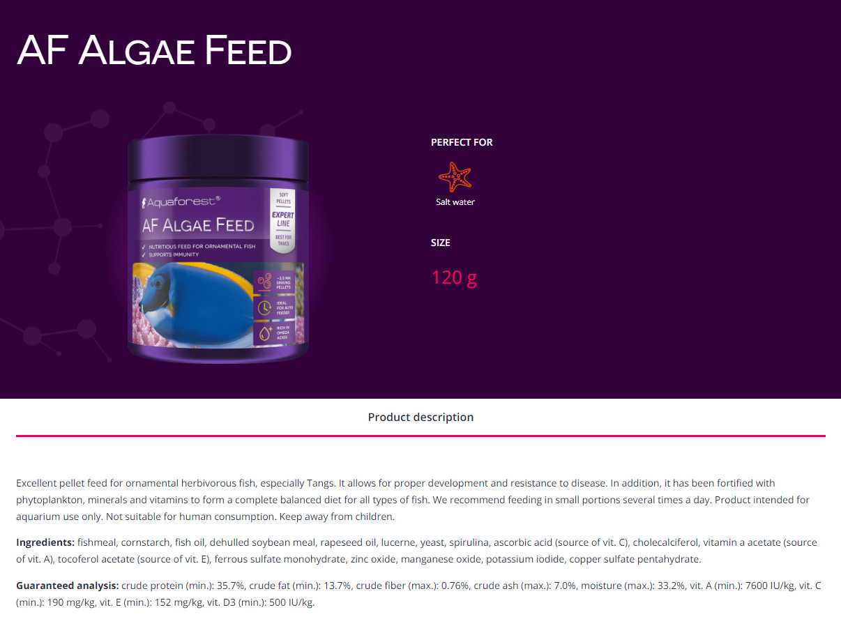 Shop Aquaforest AF Algae Feed - Reeftopia | Australia's Source For Premium Fish & Coral