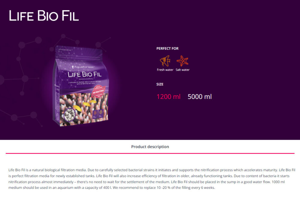 Shop Aquaforest Life Bio Fil - Reeftopia | Australia's Source For ...
