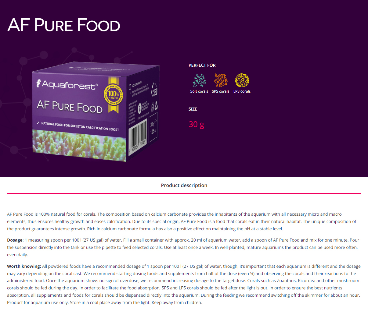 Shop Aquaforest AF Pure Food - Reeftopia | Australia's Source For ...