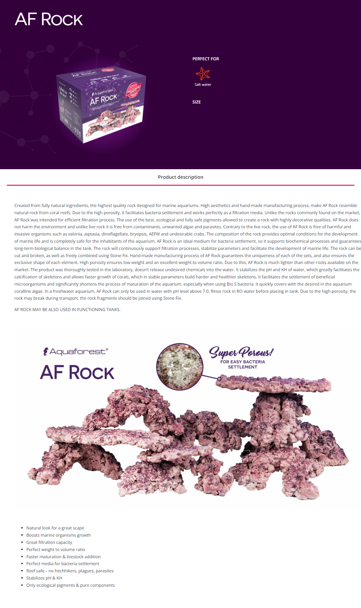 Shop Aquaforest AF Rock - Reeftopia | Australia's Source For Premium ...