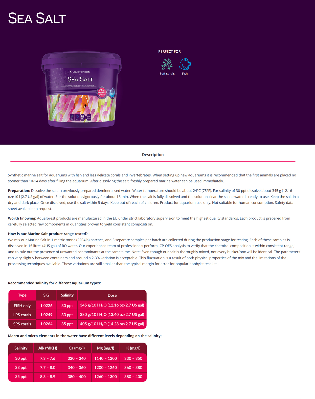 Shop Aquaforest Sea Salt - Reeftopia | Australia's Source For Premium ...