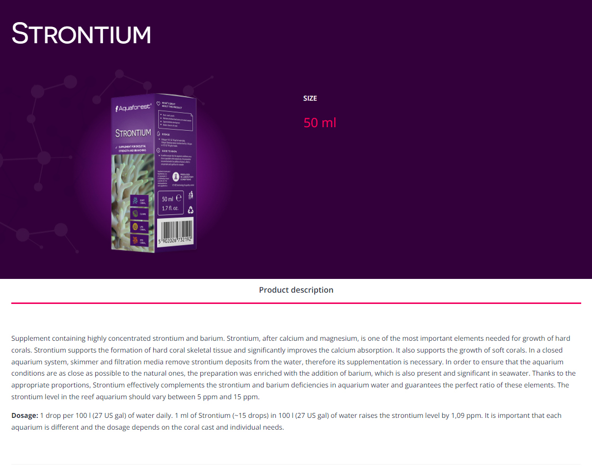 Shop Aquaforest Strontium - Reeftopia | Australia's Source For Premium ...