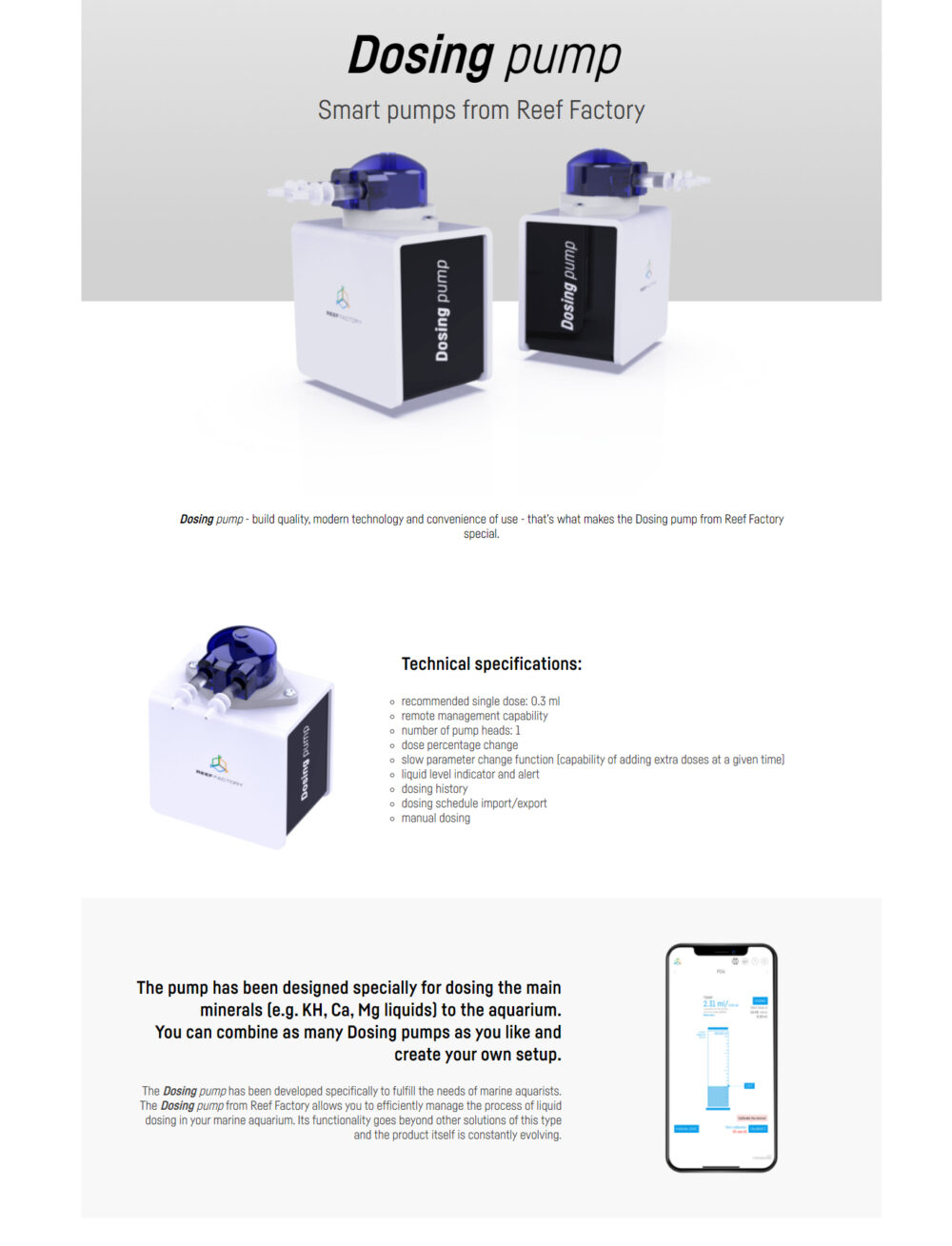 Shop Reef Factory Dosing Pump - Reeftopia | Australia's Source For ...