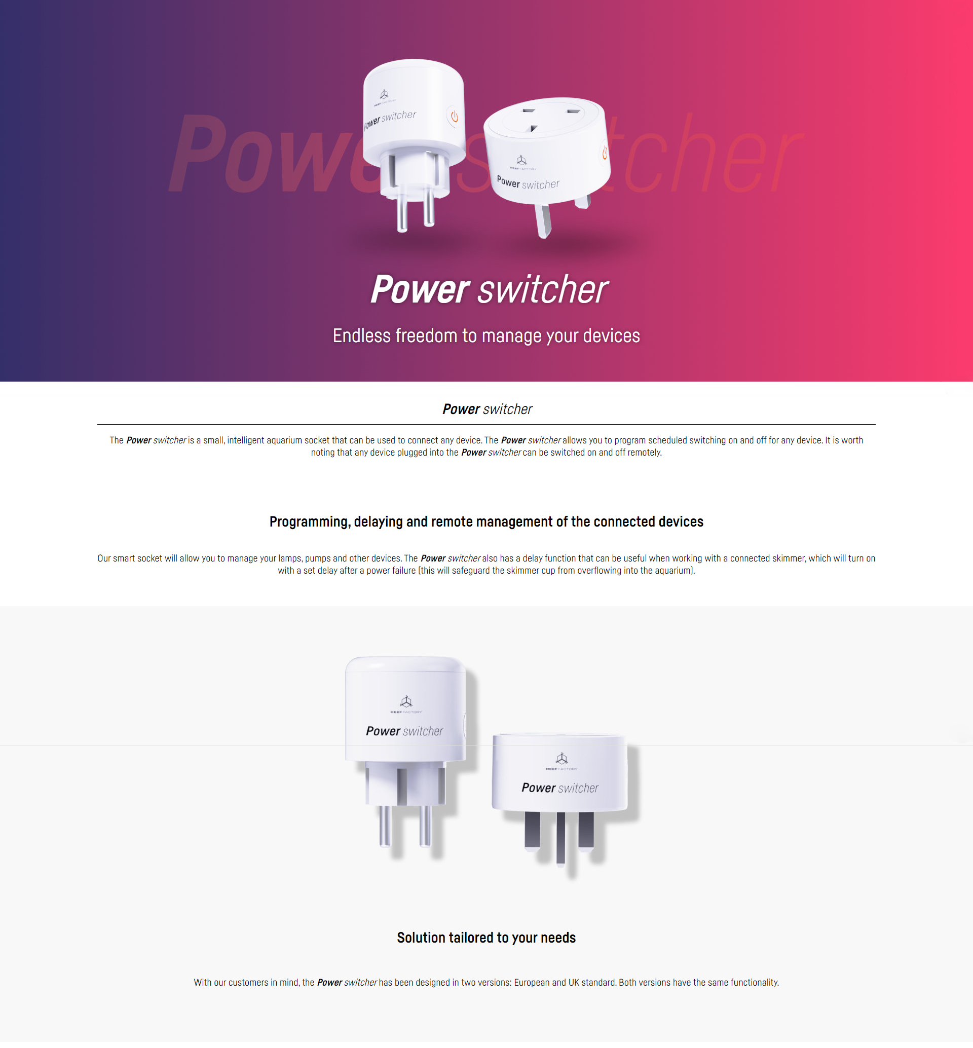 Shop Reef Factory Power Switcher - Reeftopia | Australia's Source For ...